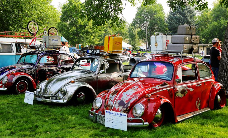 My town had an All Euro car show. Tucked behind the shiny new Porsche's ...