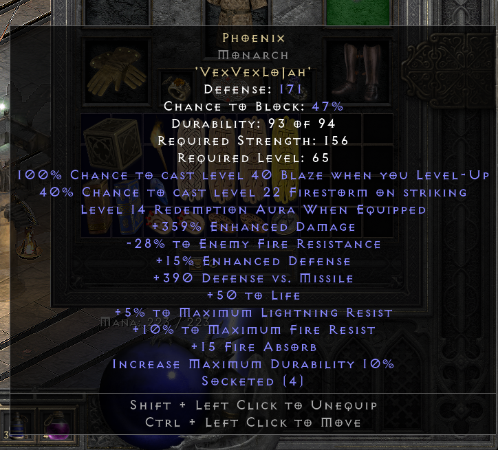 Lvl 14 Phoenix In 15ed Monarch - Topic - d2jsp