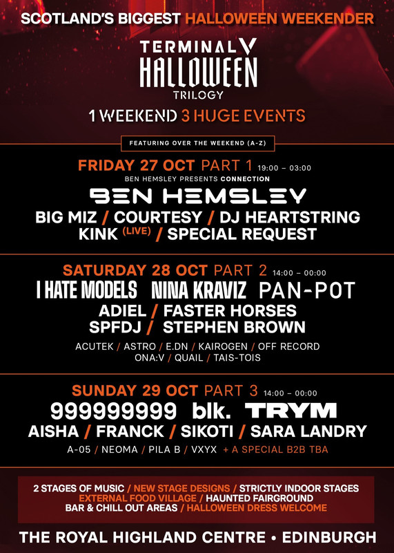 Terminal V brings trilogy of events to Edinburgh for Halloween | Skiddle