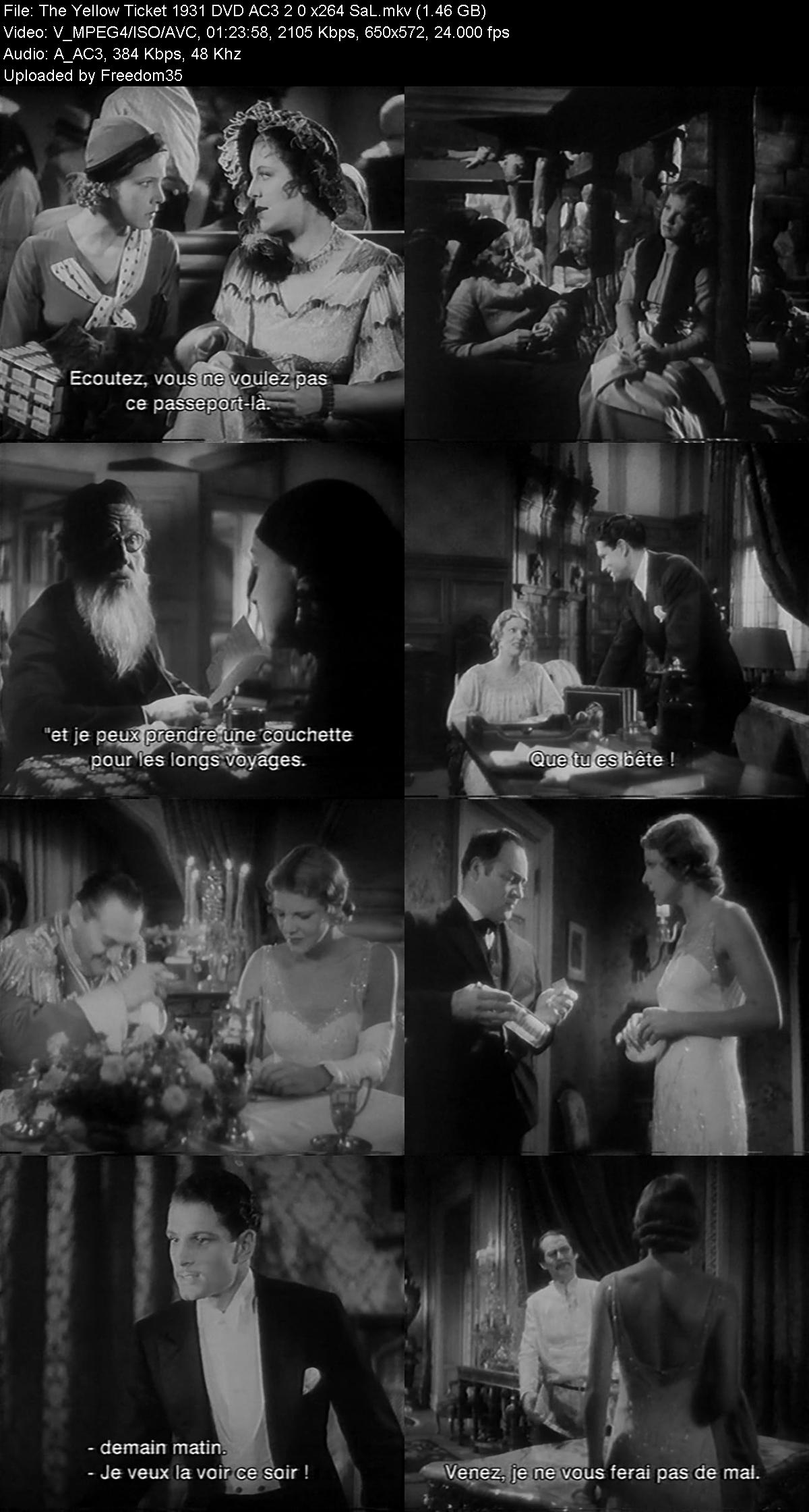 The Yellow Ticket 1931 DVD AC3 2 0 x264 Sa L F35 — Postimages