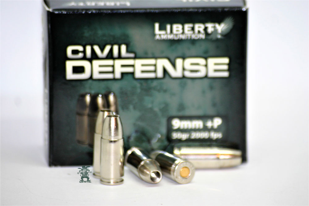 9 MM Liberty Civil Defense FAST 2000 FPS 9MM +P 50 Grain JHP 20 Rounds ...