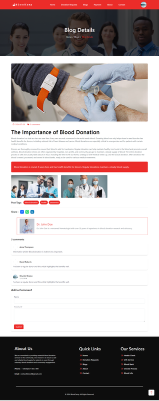 GitHub - Chumki111/Blood-Donation: BloodUnity is a web platform aimed at connecting blood donors ...