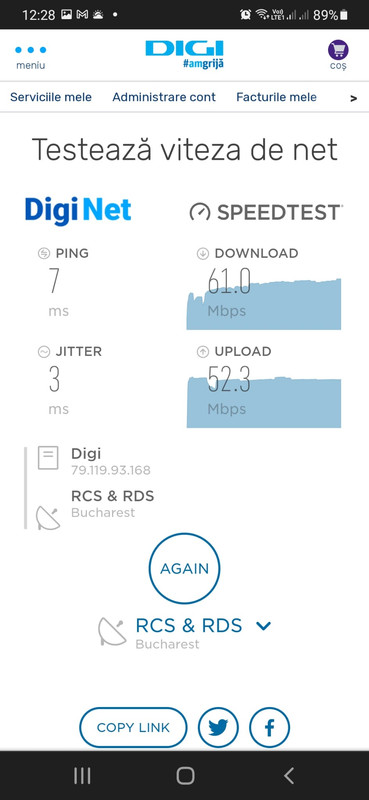 Viteza wifi pe fiberlink1000 de la Digi - Retelistica si WEB - ELFORUM ...