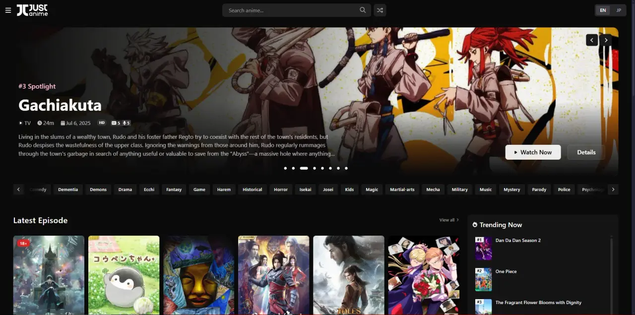 JustAnime | Free Anime Streaming Platform