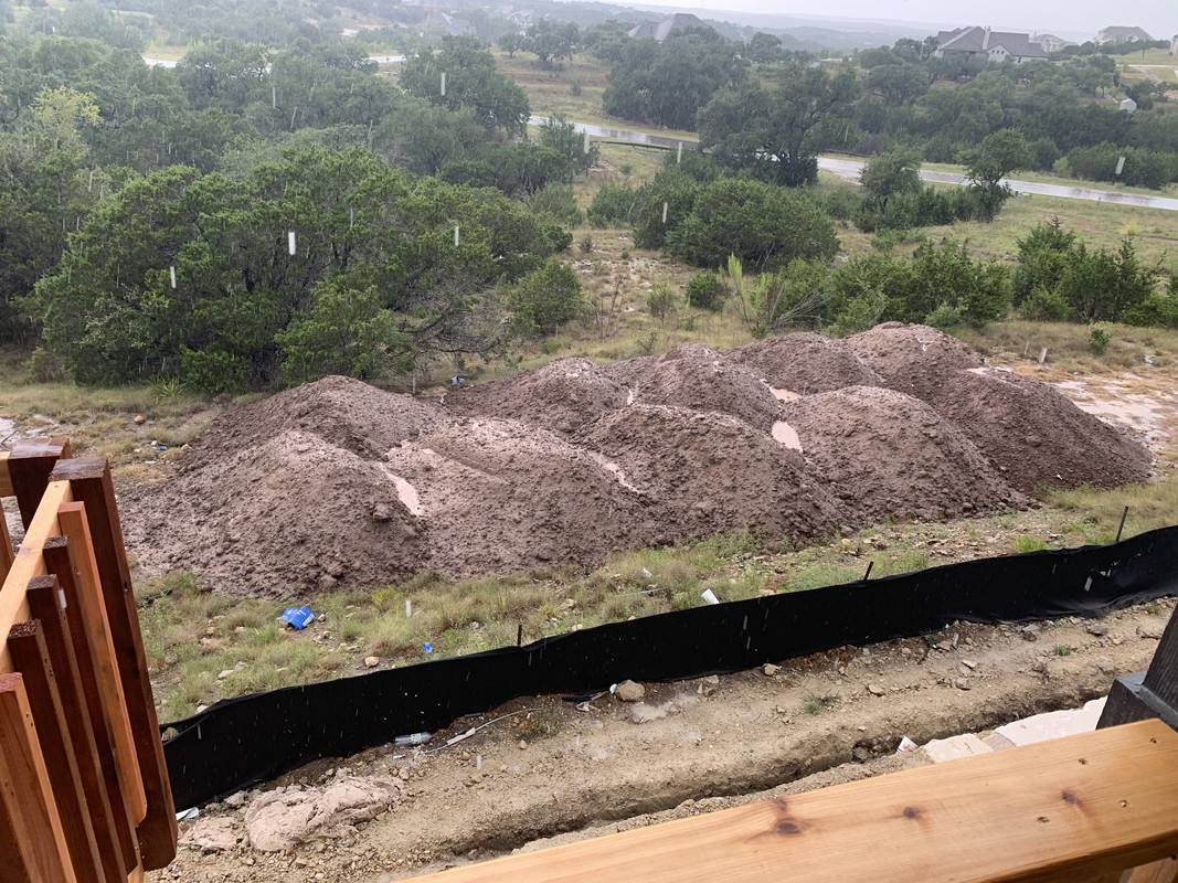 Closed on house then rain washed away 25-50 yards of dirt. Sod ...