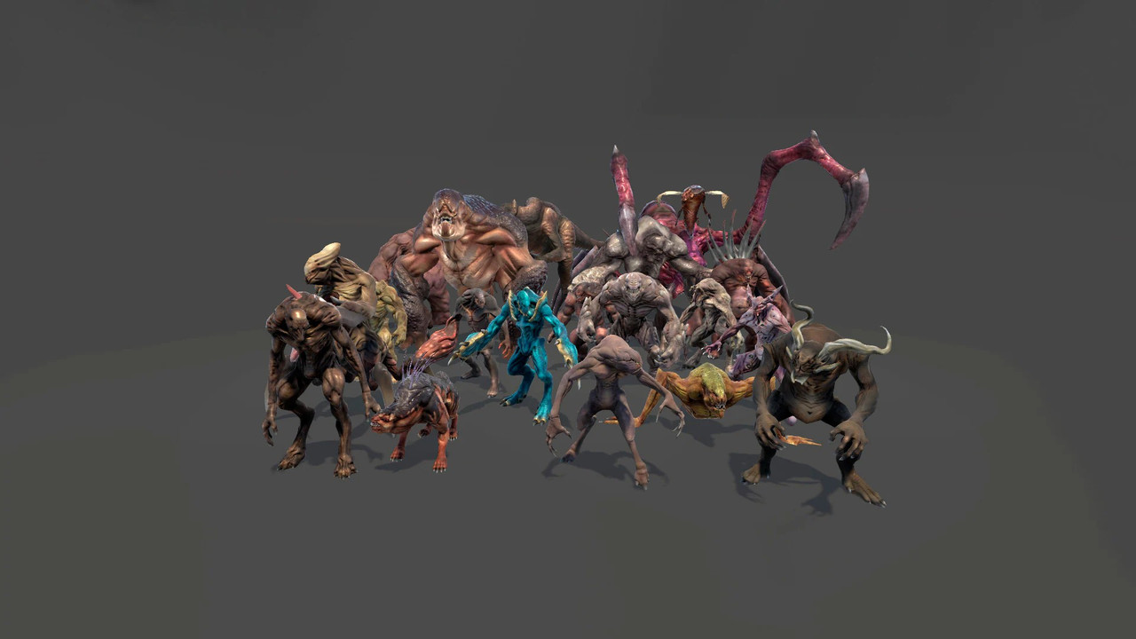 [ Unreal Engine Character ] Creatures Mega Pack 2025 - Free Daz 3D Models