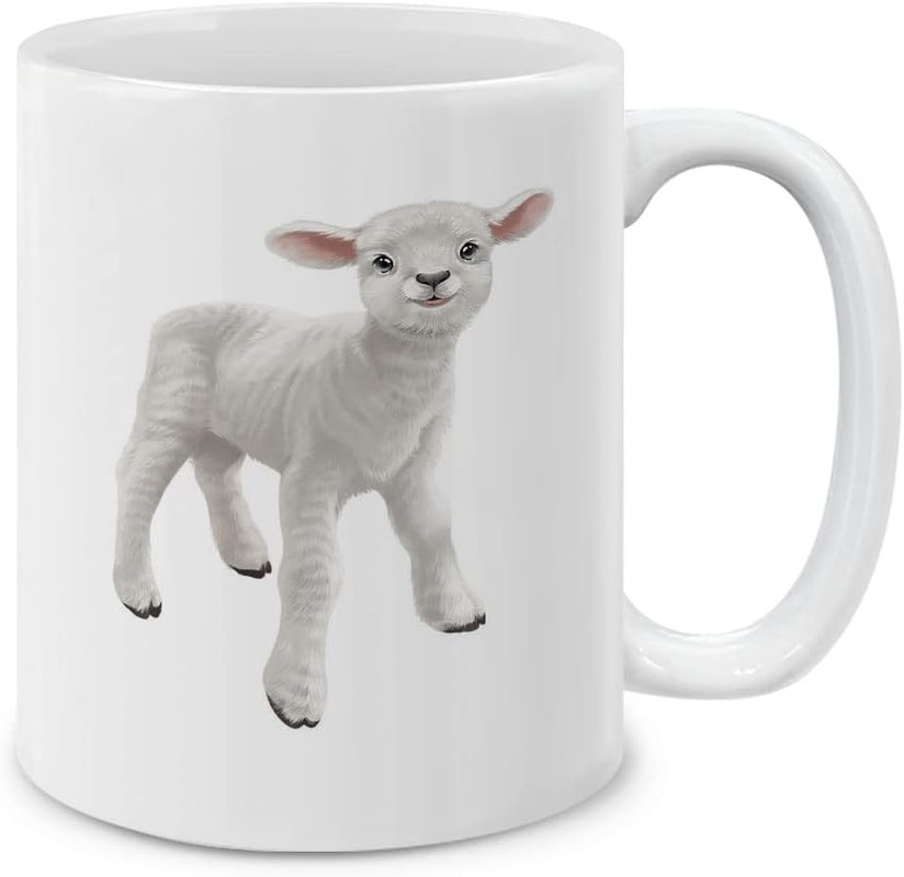 MUGBREW Nursery Baby Sheep Lamb Ceramic Coffee Mug Tea Cup 11 OZ ...