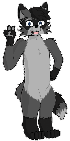 Fluffy | Fluffy The Raccoon | My Fursona/My Skin (Slim Model) Minecraft ...