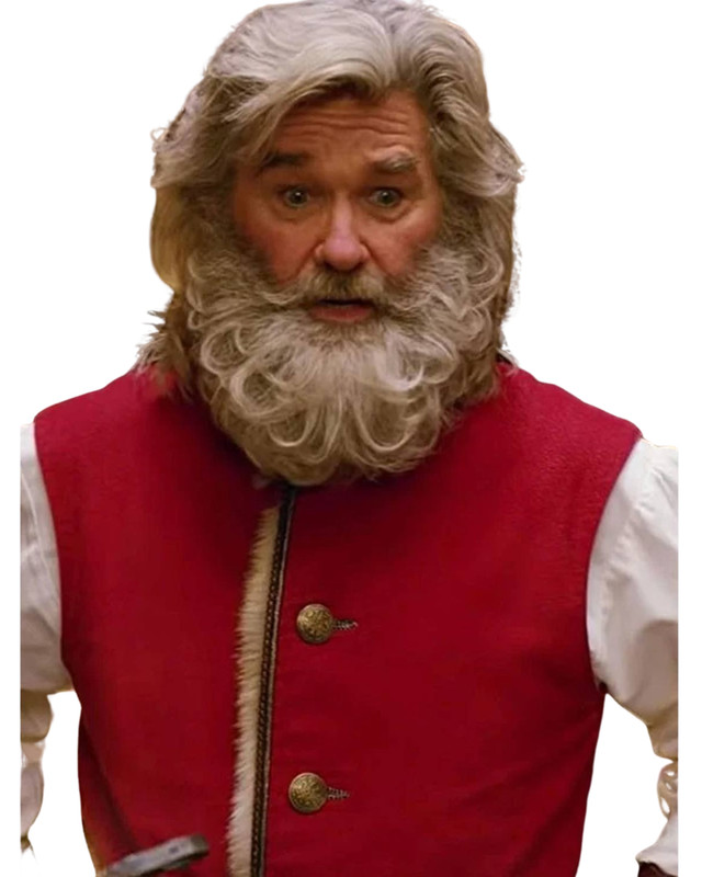 Mens Red Christmas Santa Claus Wool Velvet Coat with Faux Shearling Fur ...