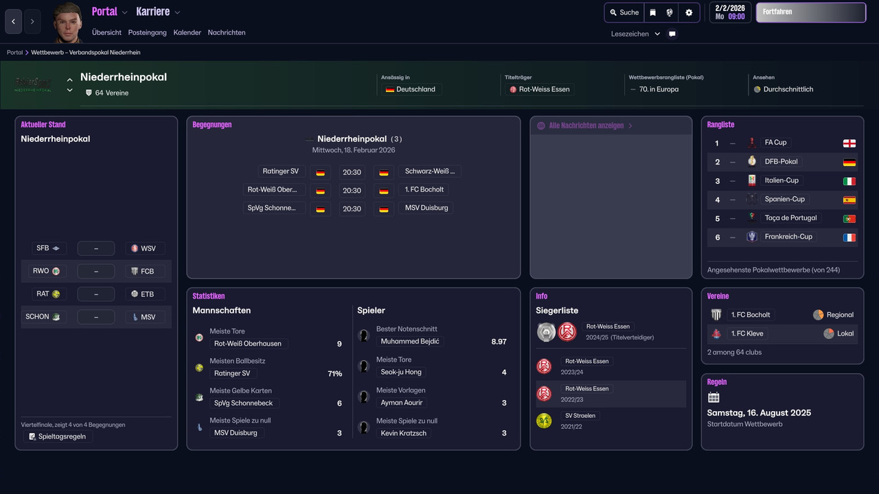 FM26 - German Football League System (Database completo Germania)