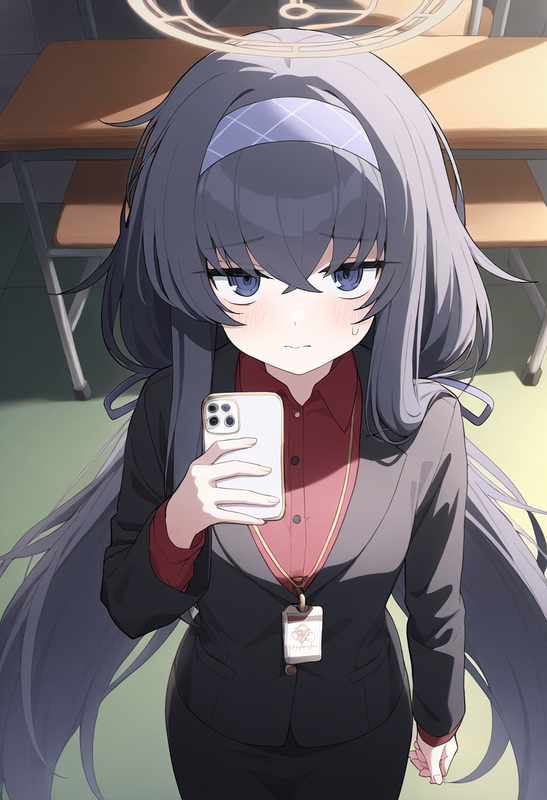 1girl, ui (blue archive), blue archive, artist official art, alternate ...