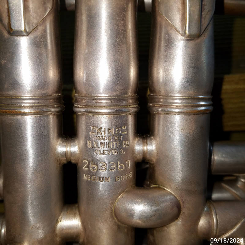 King 1941 Master cornet US military sn 263367 AFTER CLEANING (17 ...
