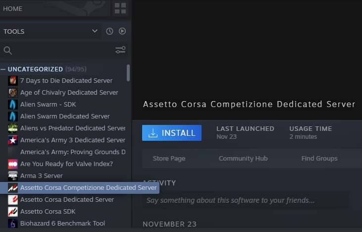Can't find ACC Dedicated server :: Assetto Corsa Competizione General ...