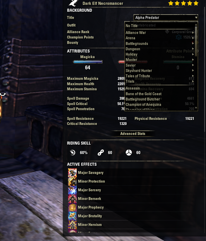 ImprovedTitleizer : Graphic UI Mods : Elder Scrolls Online AddOns