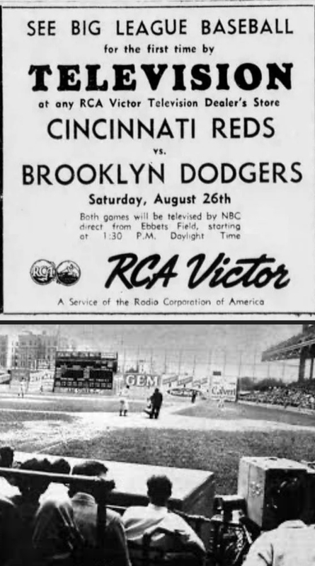 Yesterday was the anniversary of the first televised major league ...