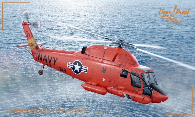 1/48 - Kaman UH-2A/B Seasprite by Clear Prop Models - sprues+box art - release in 2024 ? - The ...