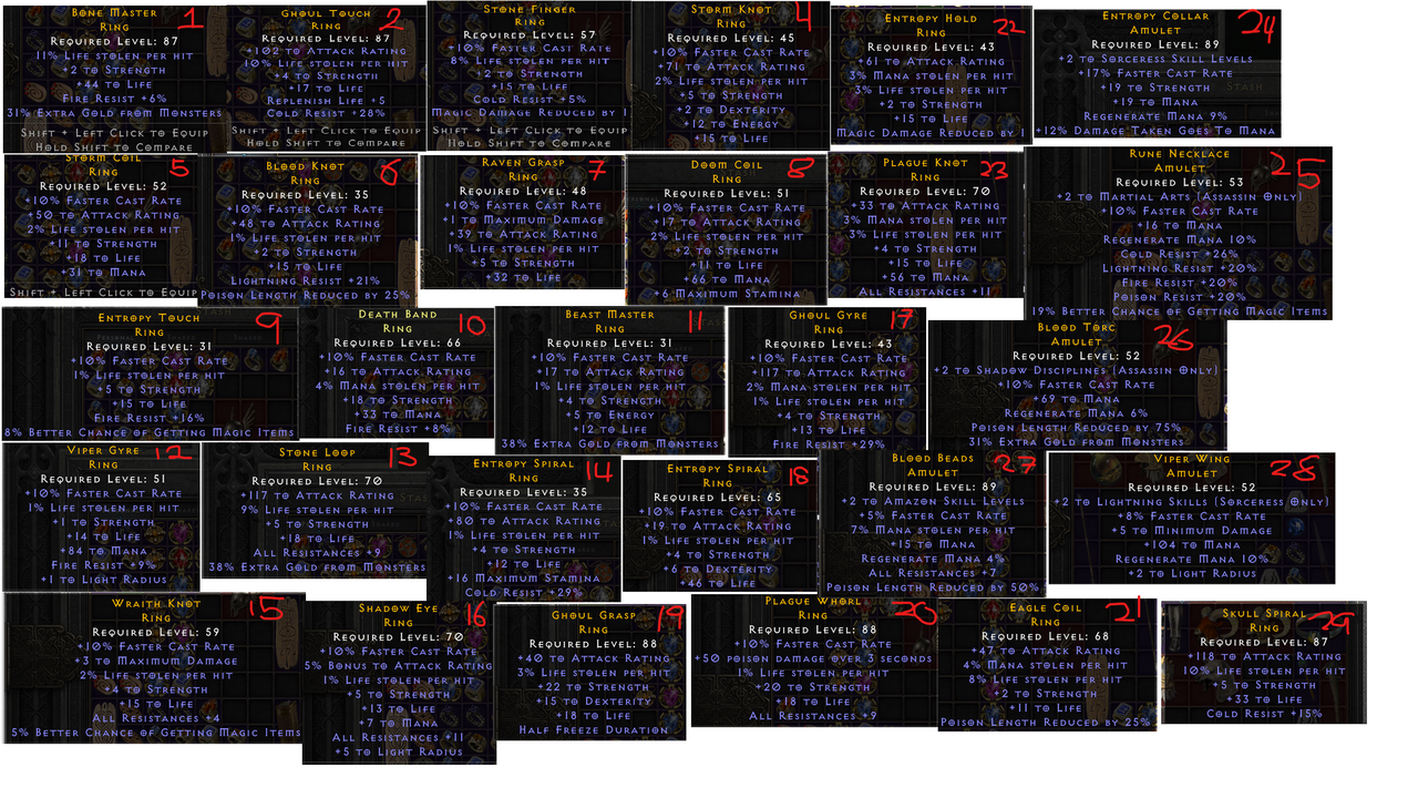 Crafted Rings Melee And Caster - Topic - d2jsp