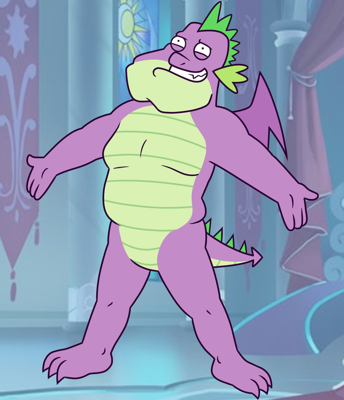 Adult Spike redesign - Fimfiction