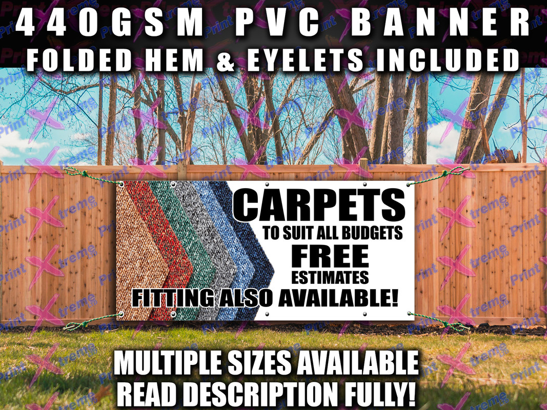 CARPET SHOP BANNER SIGN SIGNS Indoor Outdoor Shop PVC OPEN SALE ADVERT RUG