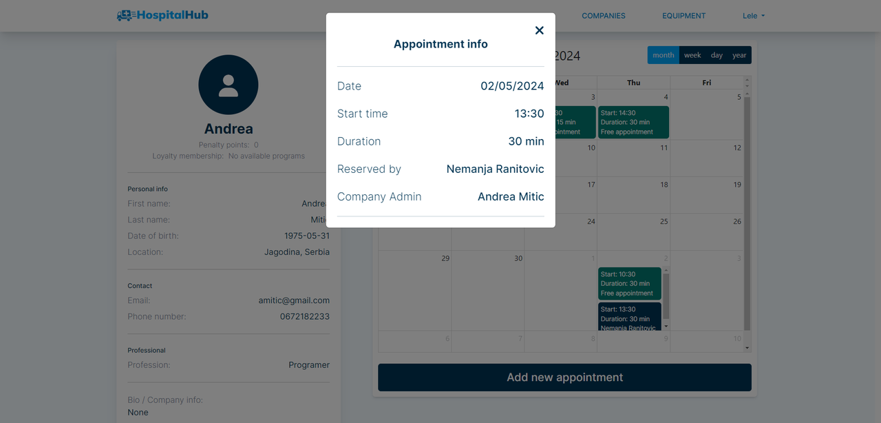 appointment Info — Postimages