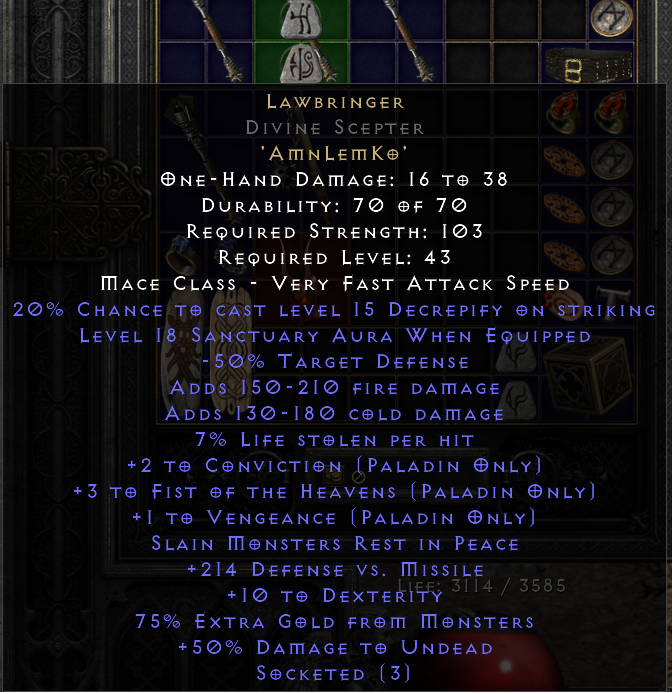 Lf War Scepter - Topic - d2jsp