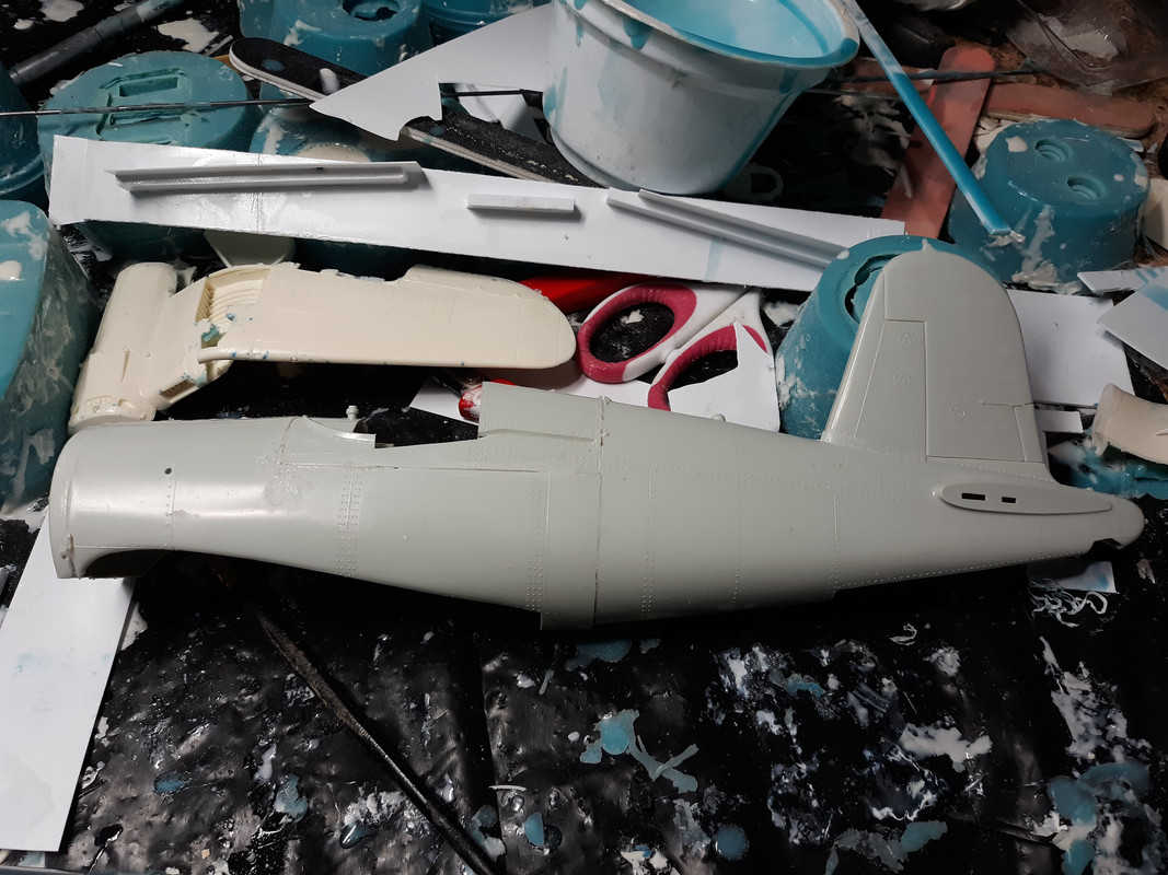 Vought XF4U-1 Corsair Prototype - Works in Progress - Large Scale Planes