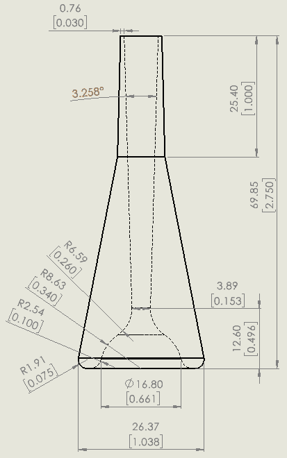 Cornet Mouthpiece 1 Dimensions — Postimages