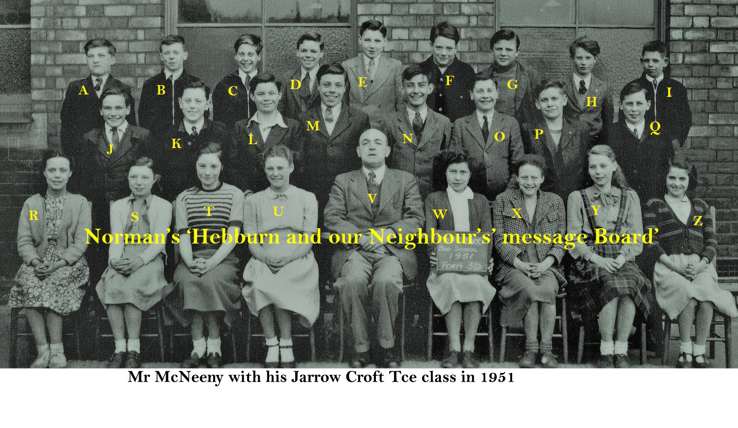 NAMES Croft Tce Class in 1951 Copy — Postimages