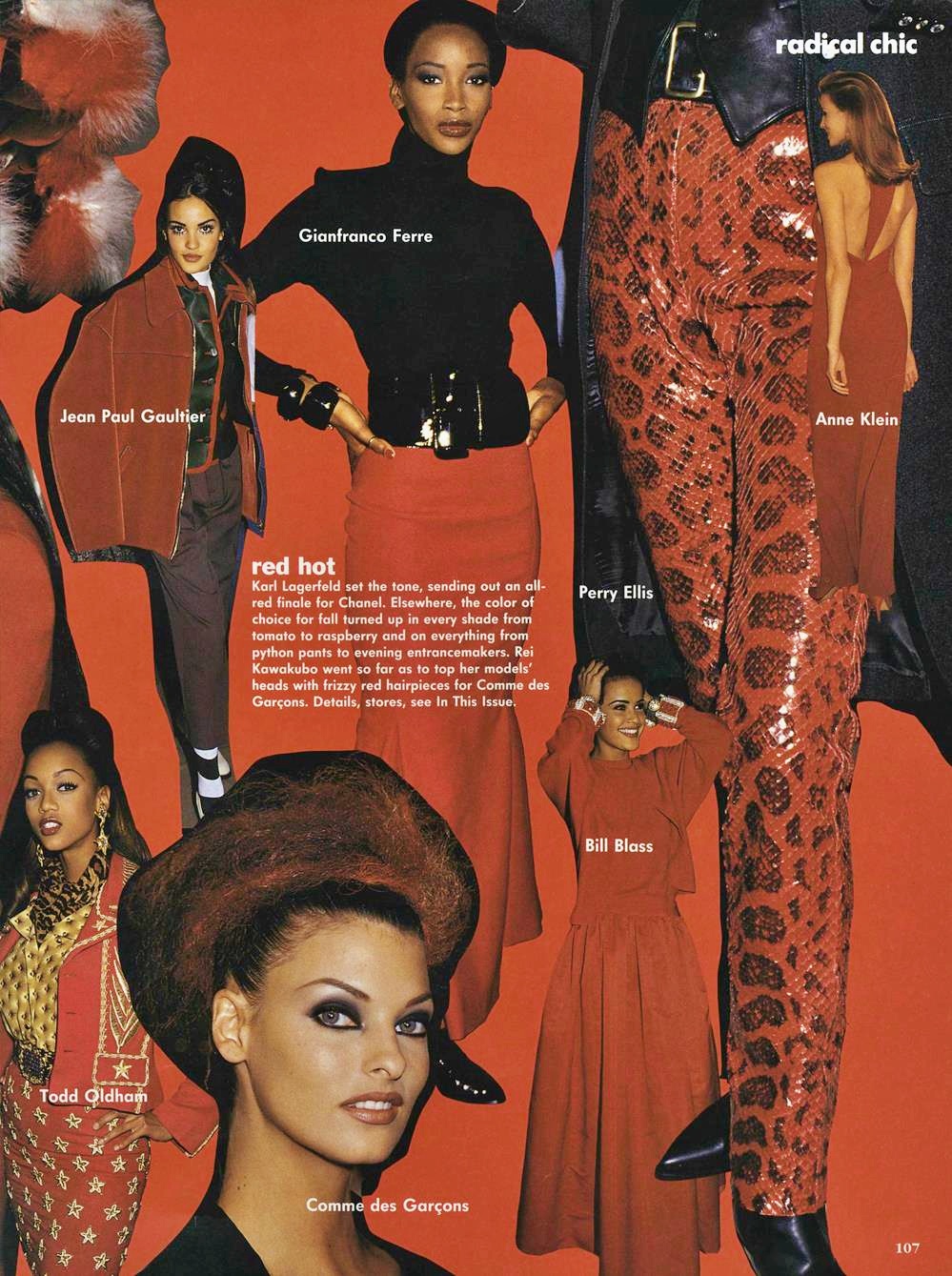 "Radical Chic" Vogue US July 1992 | The Internet's largest African ...