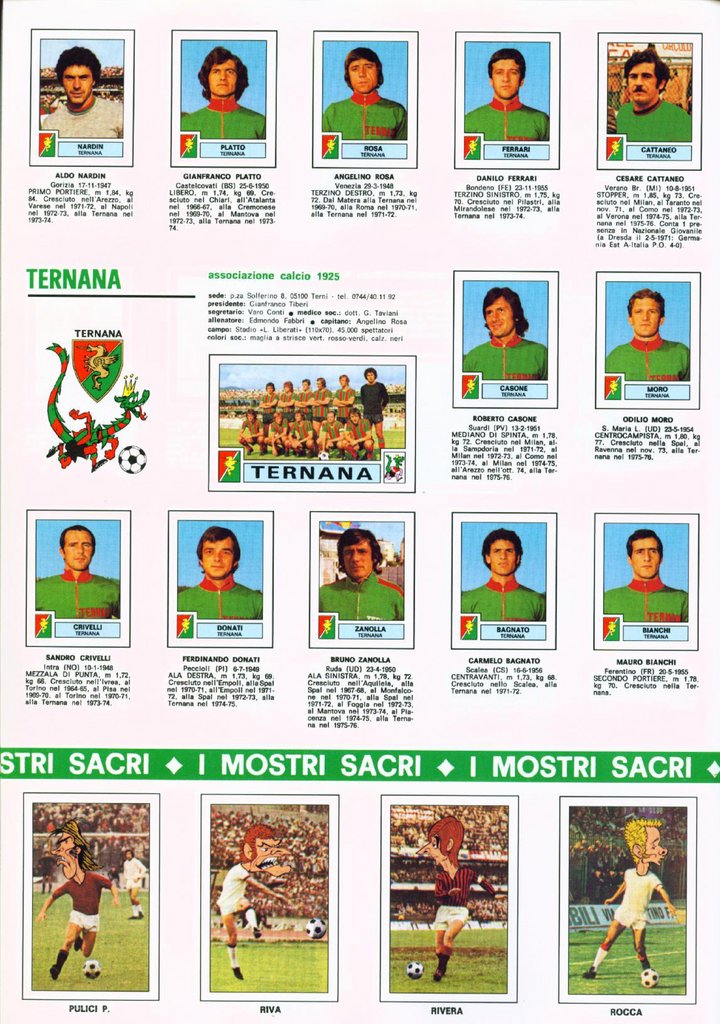 Calciatori 1975 1976 Panini 62 — Postimages