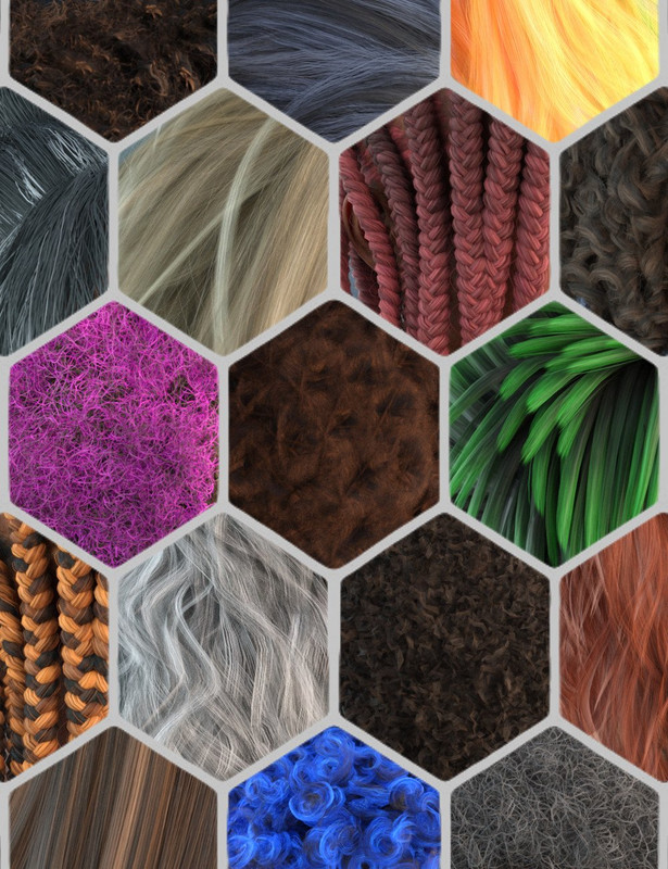 [REPOST] FSL Realistic Hair Shaders For Iray And Filament 2025 - Free ...