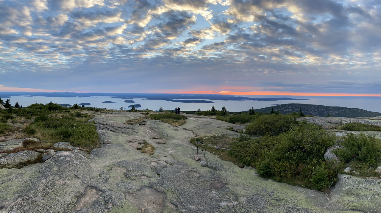Pre-dawn panorama from Acadia’s Cadillac Mountain : r/nationalparks