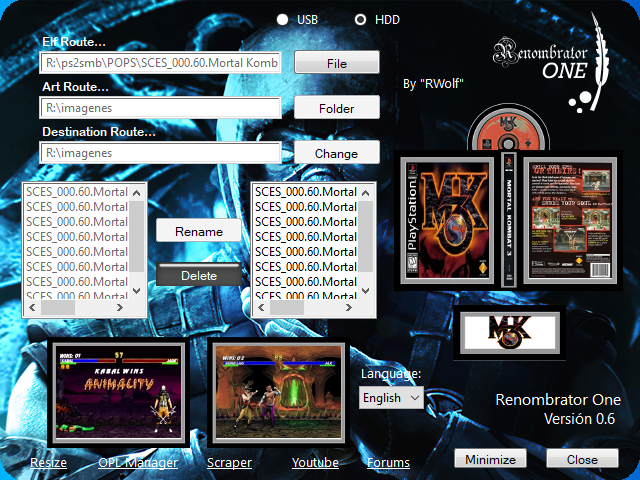 PS2 - Automatically rename images from PSX games to OPL official ...