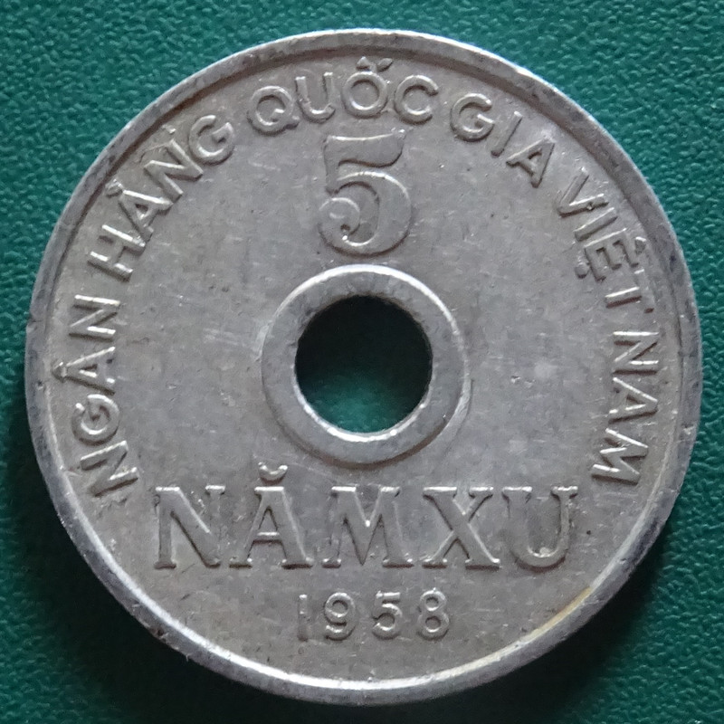5 Xu. Vietnam del Norte (1958)