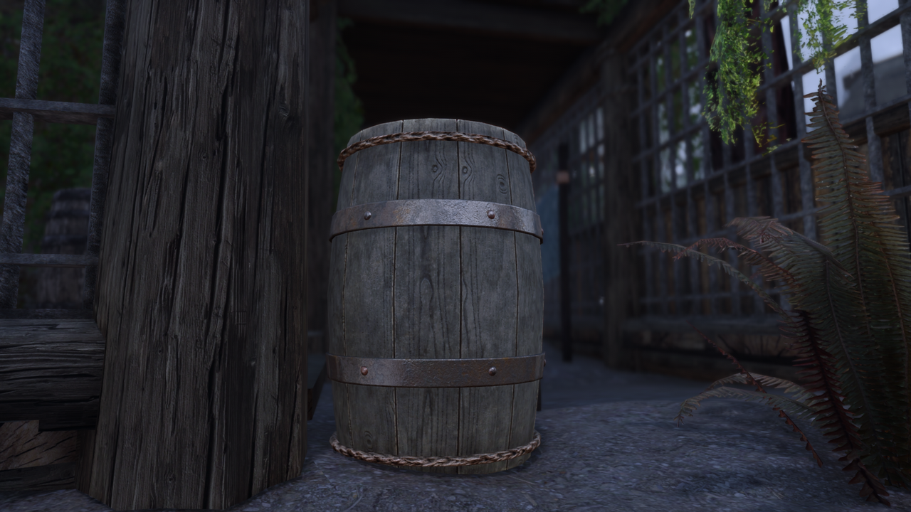 Halffaces - small edit of Barrels at Skyrim Special Edition Nexus ...