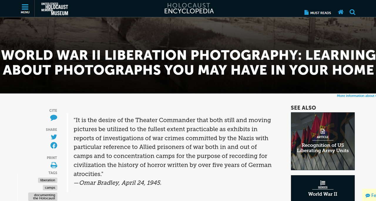 Hollocaust USHMM graphic atrocity propaganda pictures photographs Omar ...