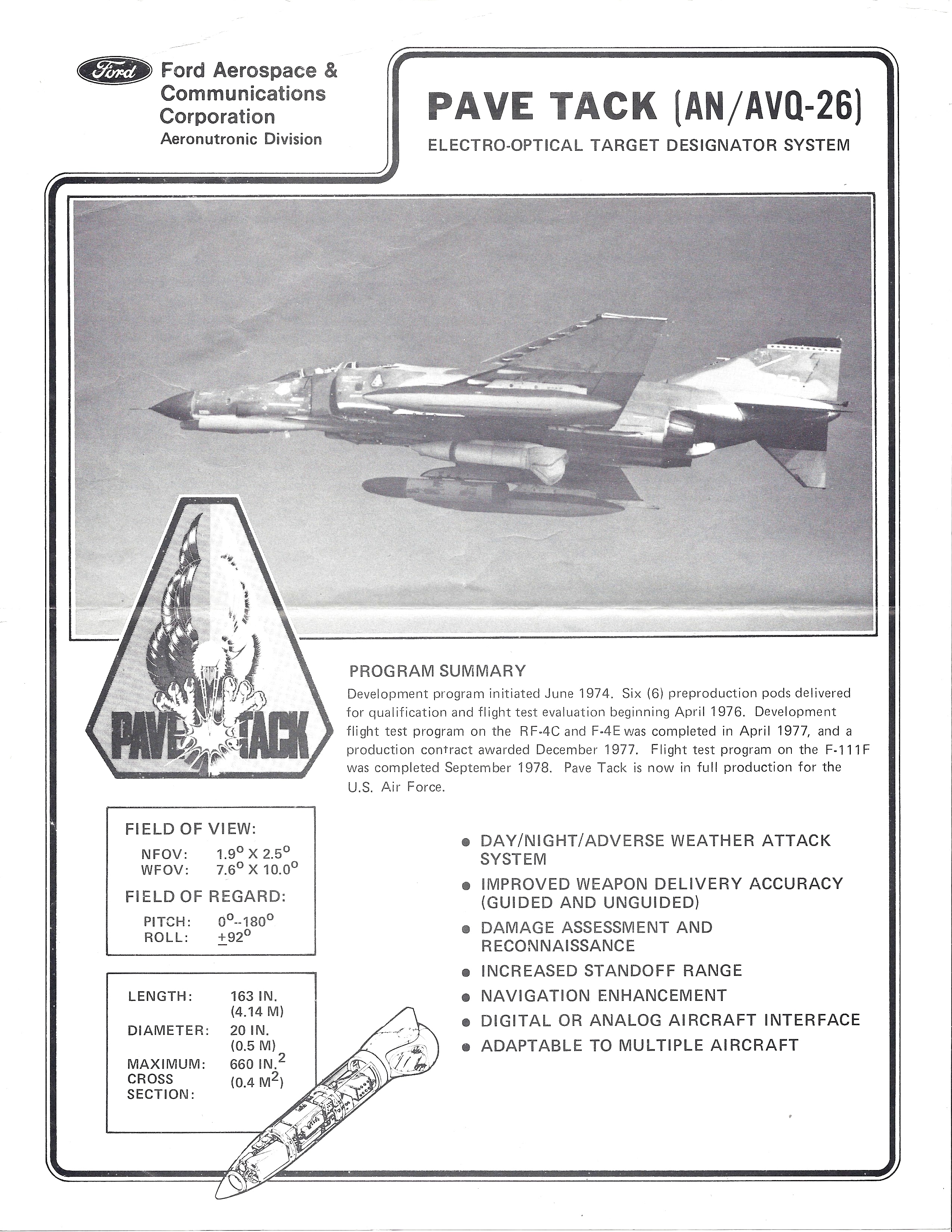 Pave Tack pod dimensions - Aircraft Cold War - Britmodeller.com