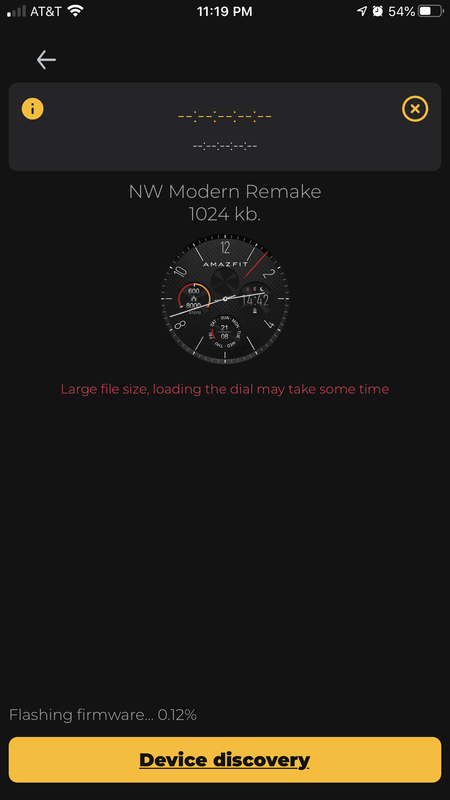 Amazfit GTR - watch won't connect to Amazfaces app - Amazfit Watch faces