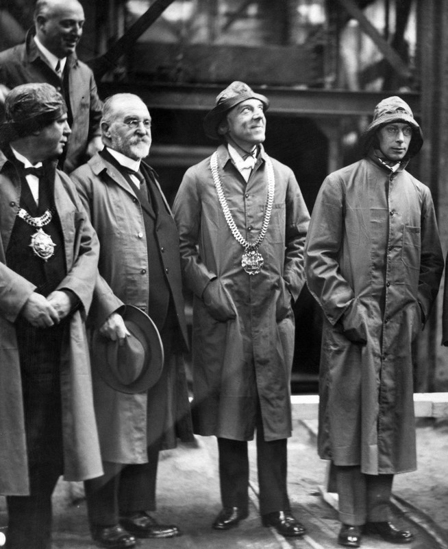 Duke of York later George VI Left JA Brodie LM Lawrence Holt — Postimages