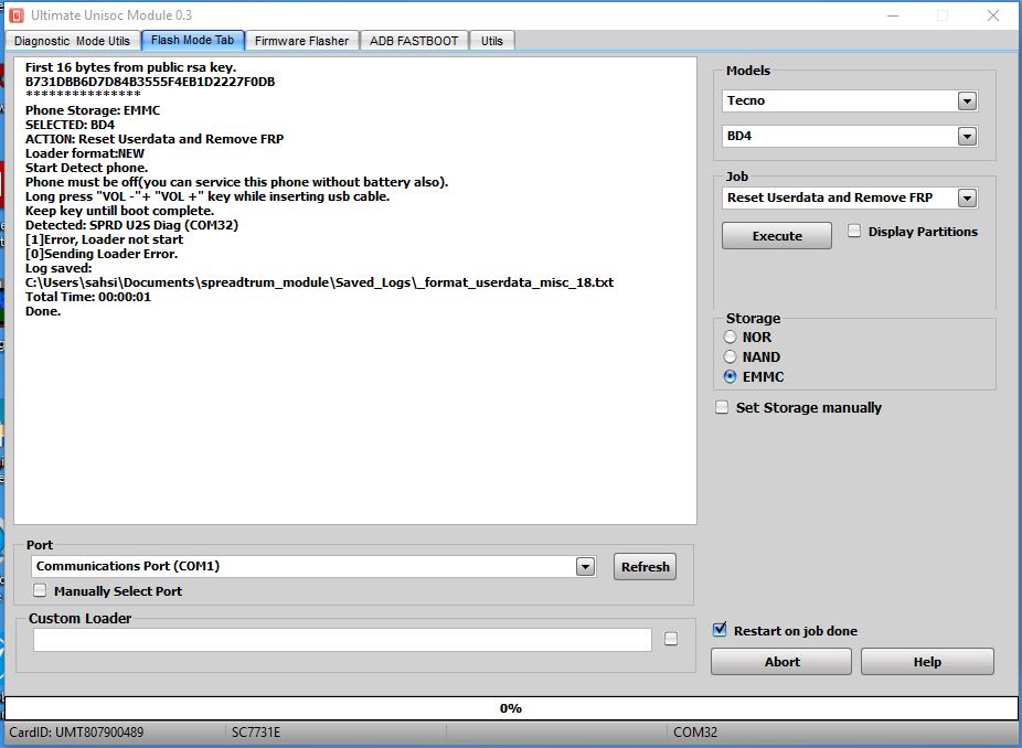 Tecno BD4 sprd format fail - GSM-Forum