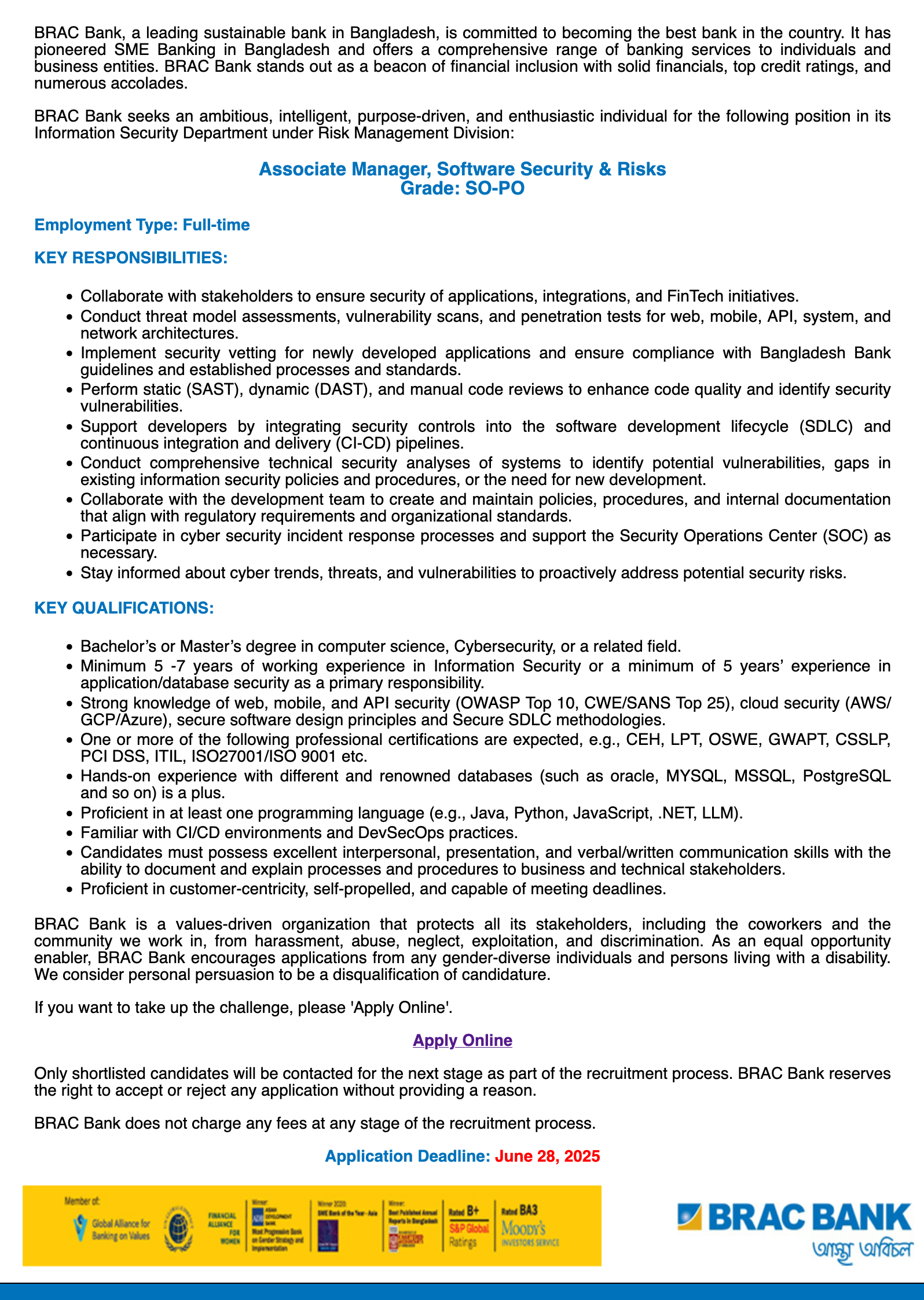 BRAC Bank PLC Job Circular 2025 » Bir Bangla-বীর বাংলা পোর্টাল