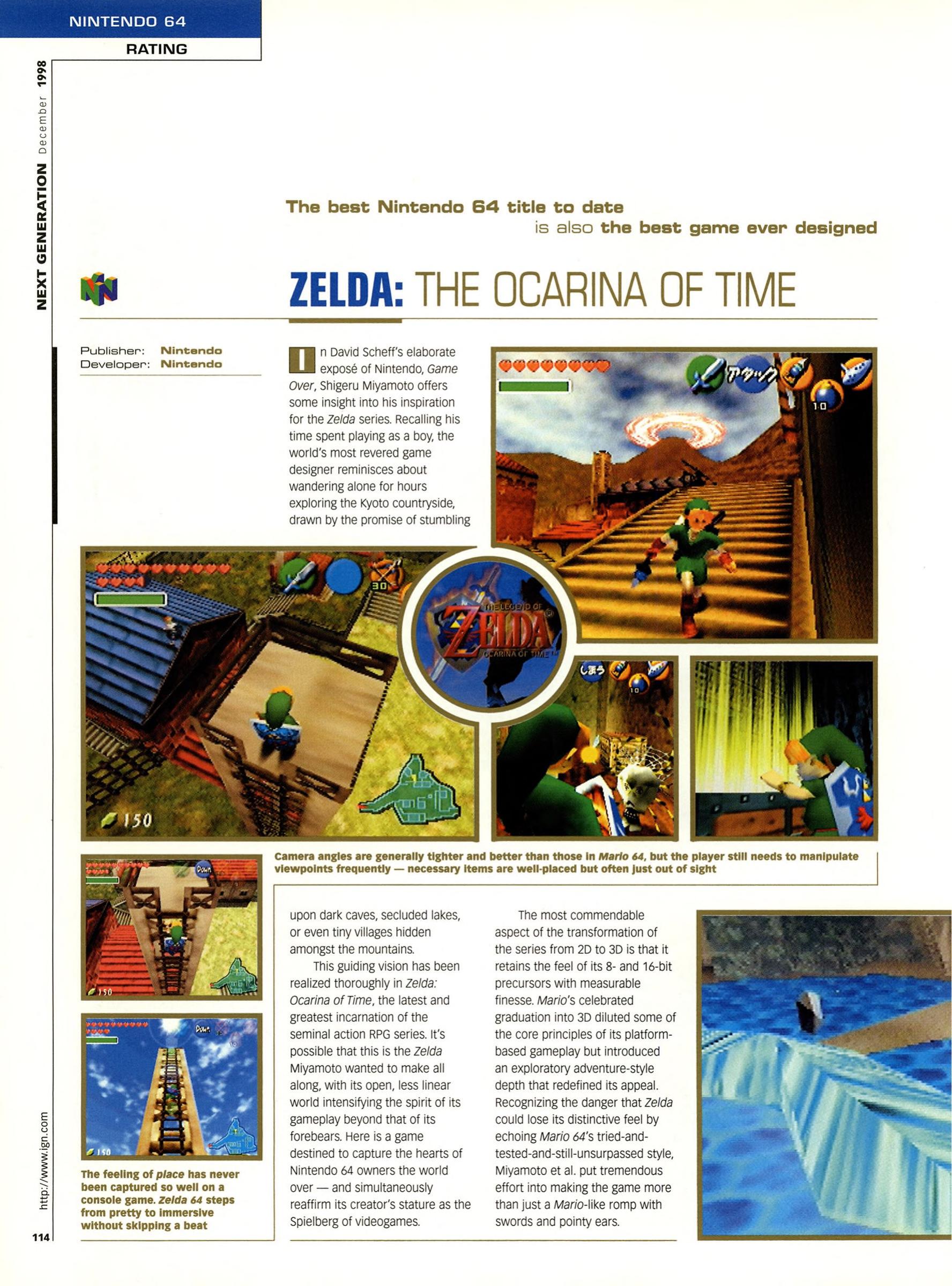 Legend of Zelda: Ocarina of Time - EDGE and Next Generation magazine ...