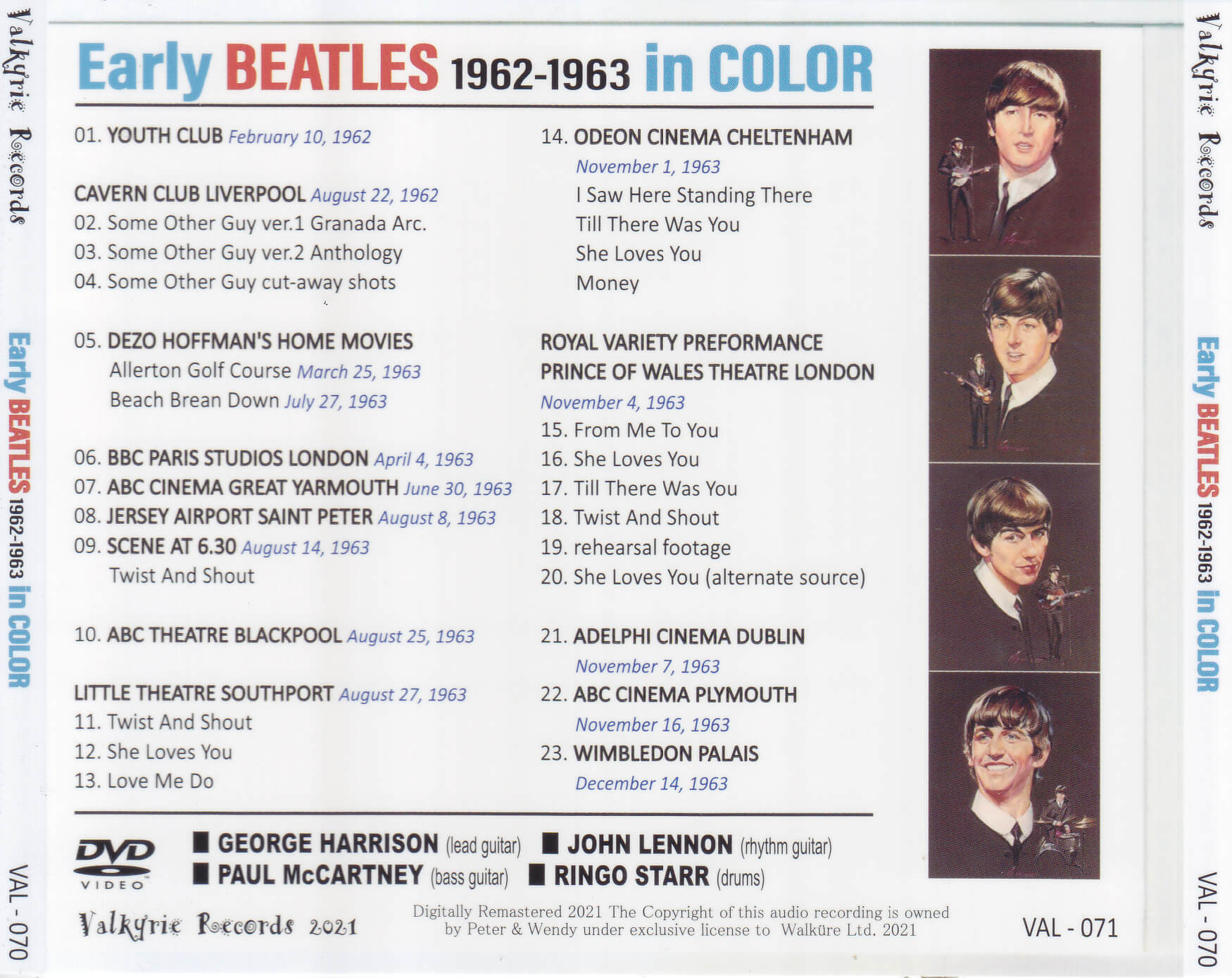 beatles early beatles in colour 19622 — Postimages