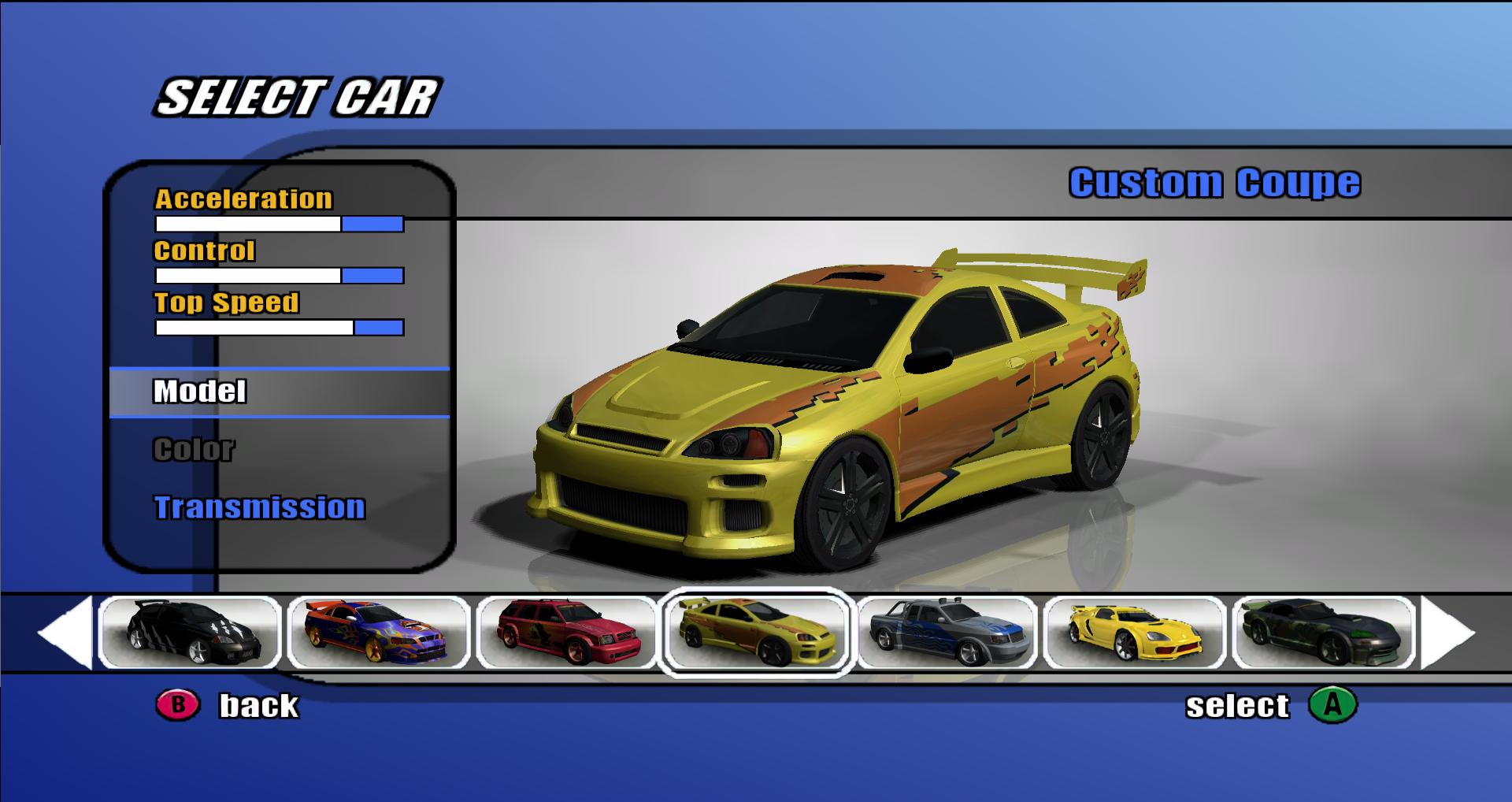 Custom Coupe Developers cut mod car selection — Postimages