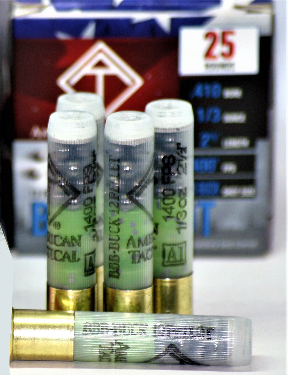410 Buck Shot American Tactical 2½" 410 BBB SHOT 12 Pellet 25 Rounds ...