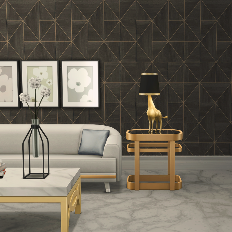 Chevern geometric wood wallpaper - The Sims 4 Build / Buy - CurseForge