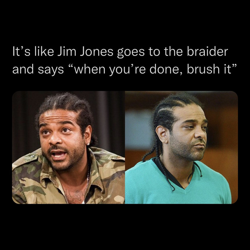 Jim Jones addresses allegations of him brushing his braids
