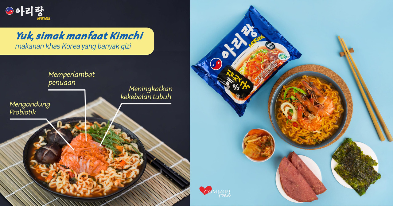 Jual ARIRANG Mie Kuah Rasa Kimchi Pedas - Korean Spicy Hot Kimci Noodle ...