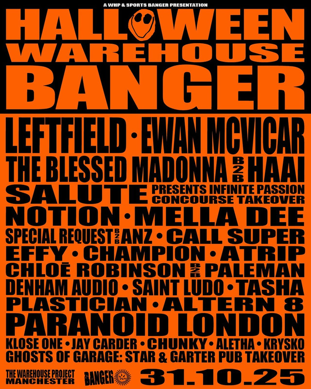 Full season of events for The Warehouse Project 2025 revealed | Skiddle