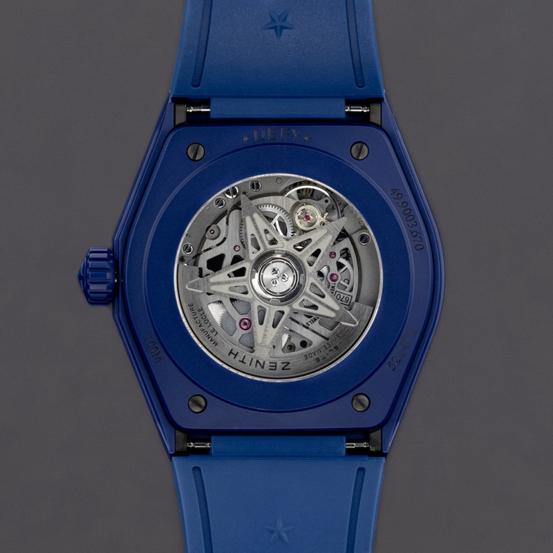 Zenith Defy Classic Blue Ceramic Skeleton ref 49 9003 670 51 R793 3 ...